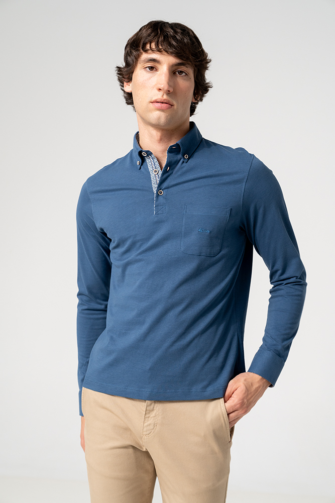 Polo uni 1 poche m.longues Dario Beltran 4370 - Bouvier Millot
